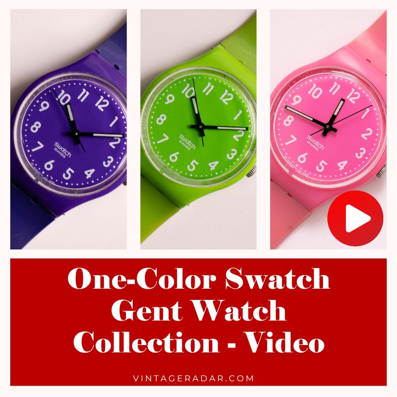 One-Color Swatch Gent Watch Collection - Video – Vintage Radar