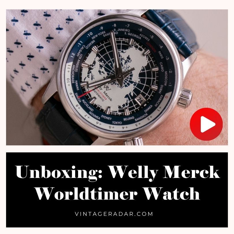 Unboxing: Welly Merck Worldtimer Blue-Dial Watch – Vintage Radar