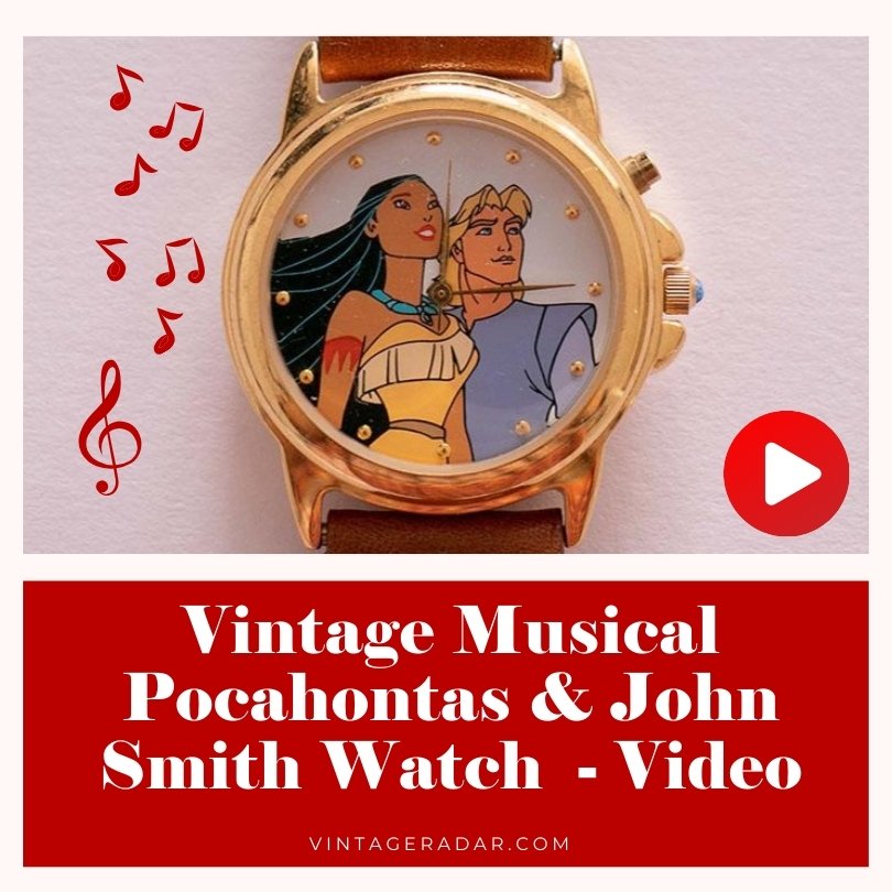 Vintage Pocahontas & John Smith Musical Watch – Vintage Radar