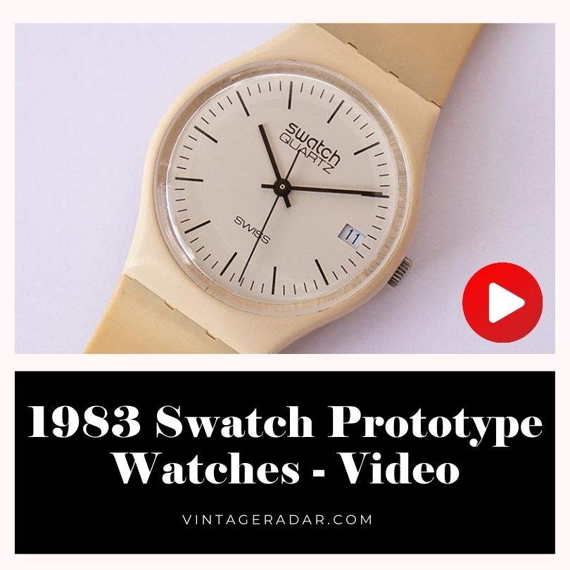 1983 RARE Swatch Prototype Watches – Vintage Radar