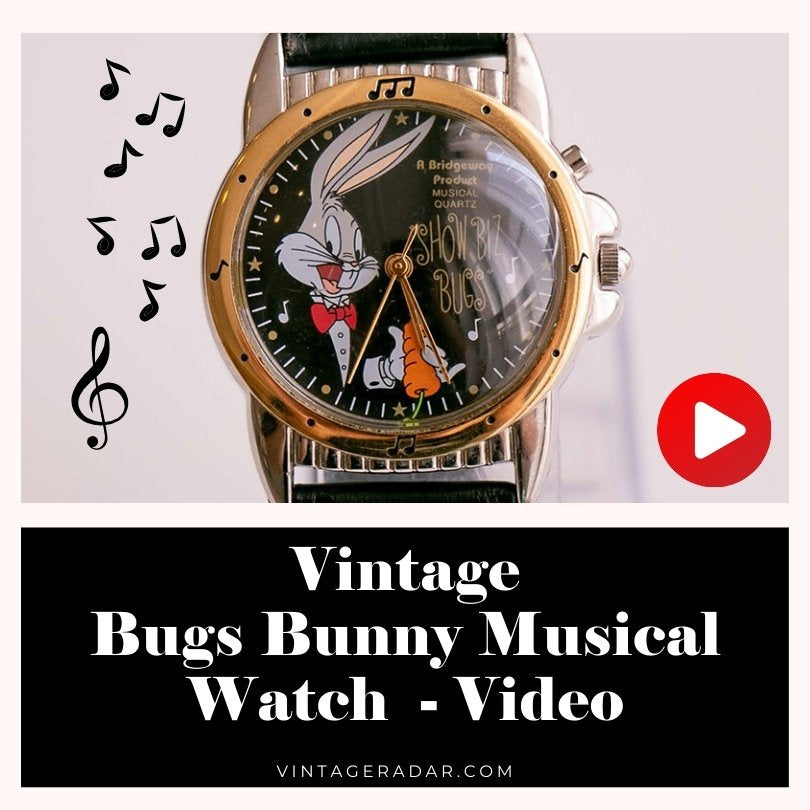 Vintage Bugs Bunny Show Biz Musical Watch - Video – Vintage Radar