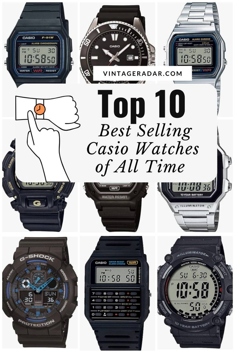 Top 10 Best Selling Casio Watches of all Time | Most Popular Casio Wat ...