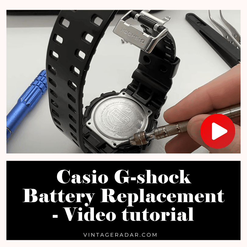 Casio G-Shock Battery Replacement - Video tutorial – Vintage Radar