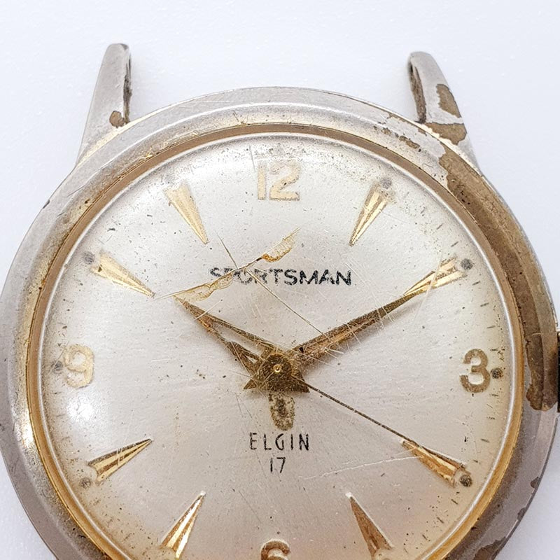 1950s Elgin Sportsman 17 Jewels Luxury Watch for Parts & Repair ...