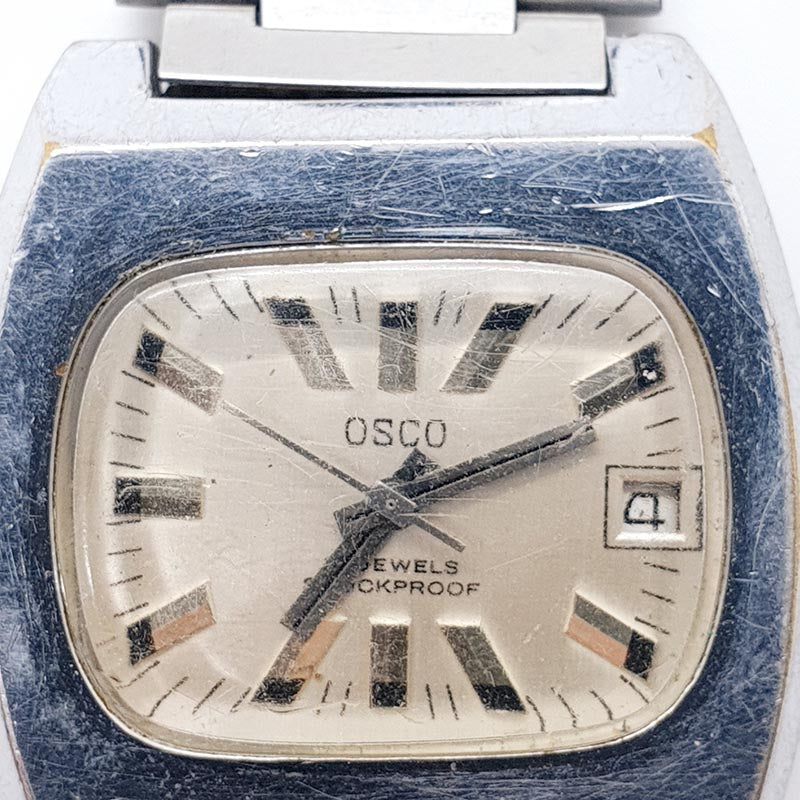 1970s Osco Rectangular Mechanical Watch for Parts & Repair – Vintage Radar