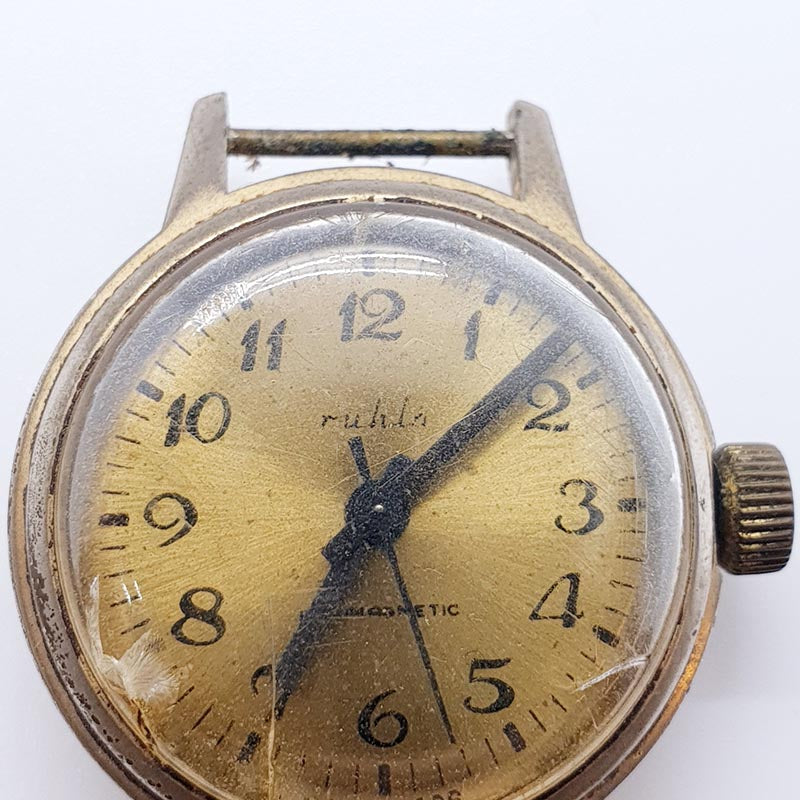 Ruhla German circa 1970s Mechanical Watch for Parts & Repair – Vintage ...