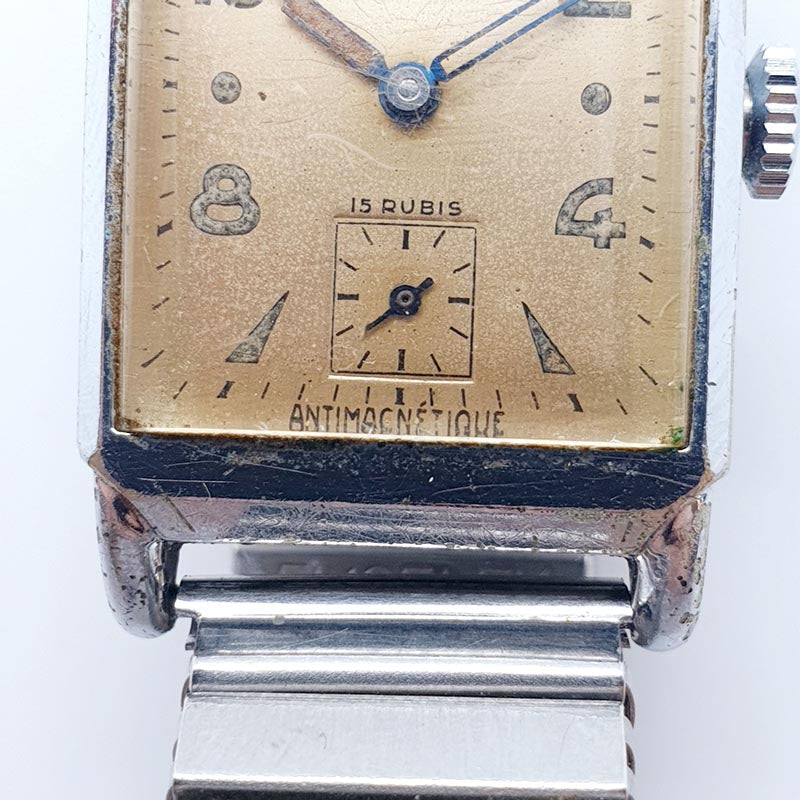 Festa 15 Rubis Rectangular Porta Military Watch for Parts & Repair ...