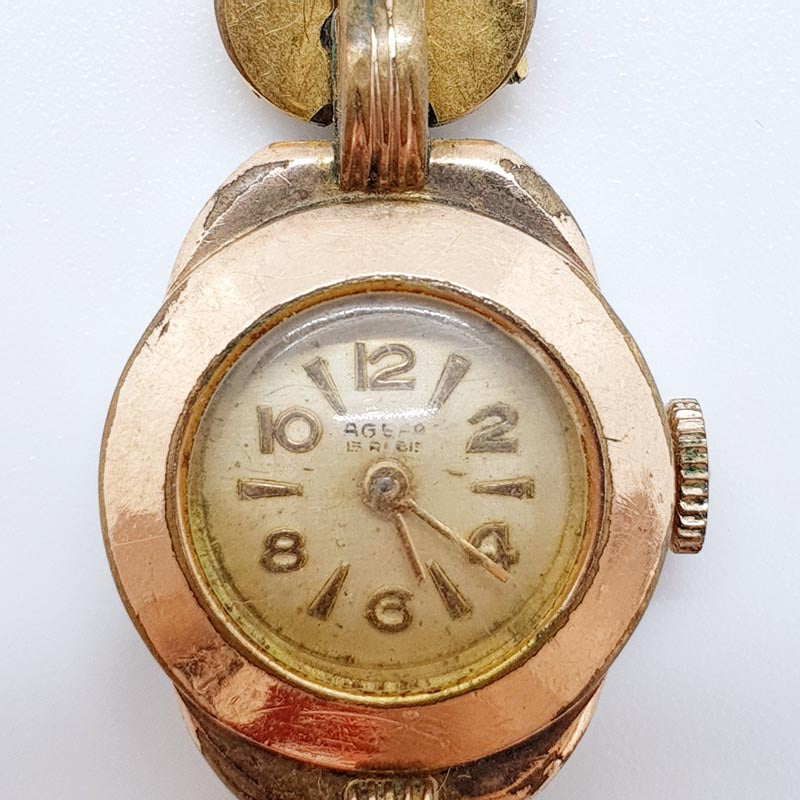 1970s Agefa 15 Rubis Gold-Plated Watch for Parts & Repair – Vintage Radar