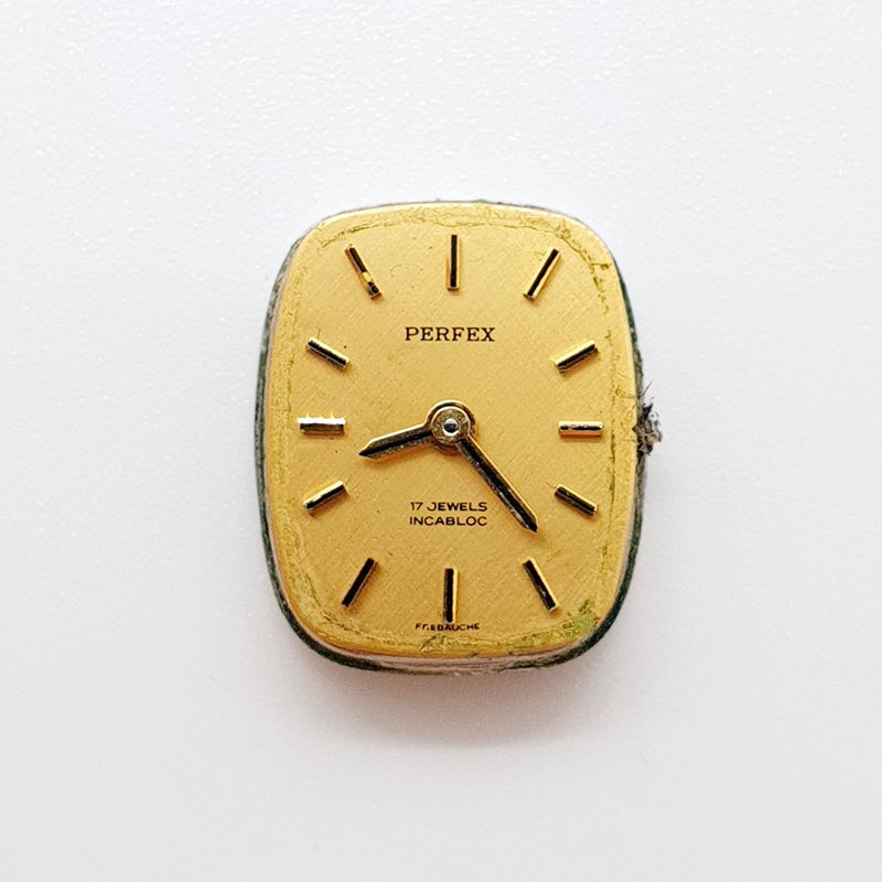 Perfex 17 Jewels Mechanical Watch for Parts & Repair - NOT WORKING ...