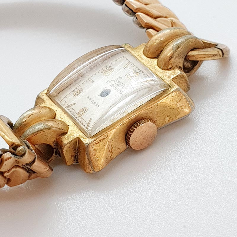 Art Deco Lunesa 17 Rubis Precision Swiss Watch for Parts & Repair ...