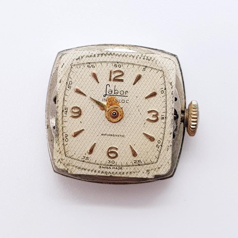Labor Swiss-Made Gold-Plated Art Deco Watch for Parts & Repair ...