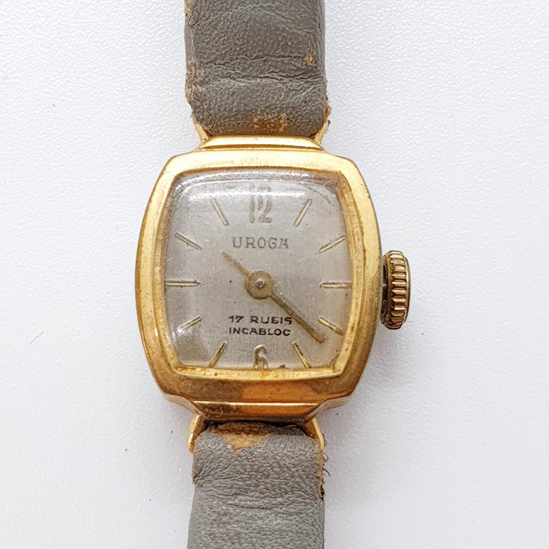 Uroga 17 Jewels Art Deco Mechanical Watch for Parts & Repair – Vintage ...