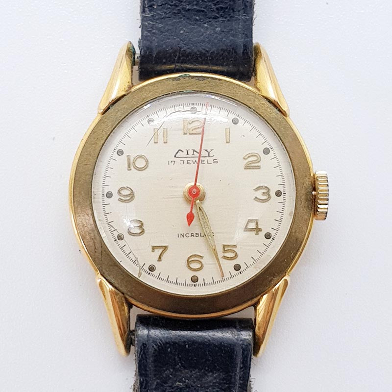 Ciny 17 Jewels Gold Plated Luxury Mechanical Watch for Parts & Repair ...