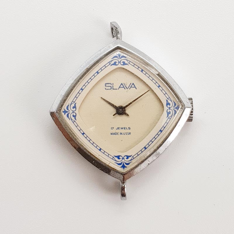 Rectangular Slava 17 Jewels USSR Soviet Watch for Parts & Repair ...