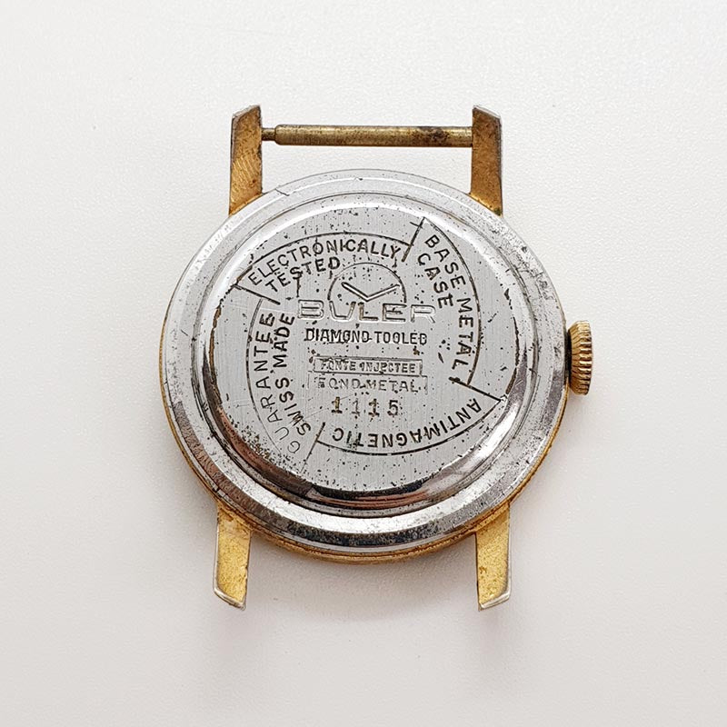 Buler Antimagnetic Swiss Made Diamond Tooled Watch for Parts & Repair ...