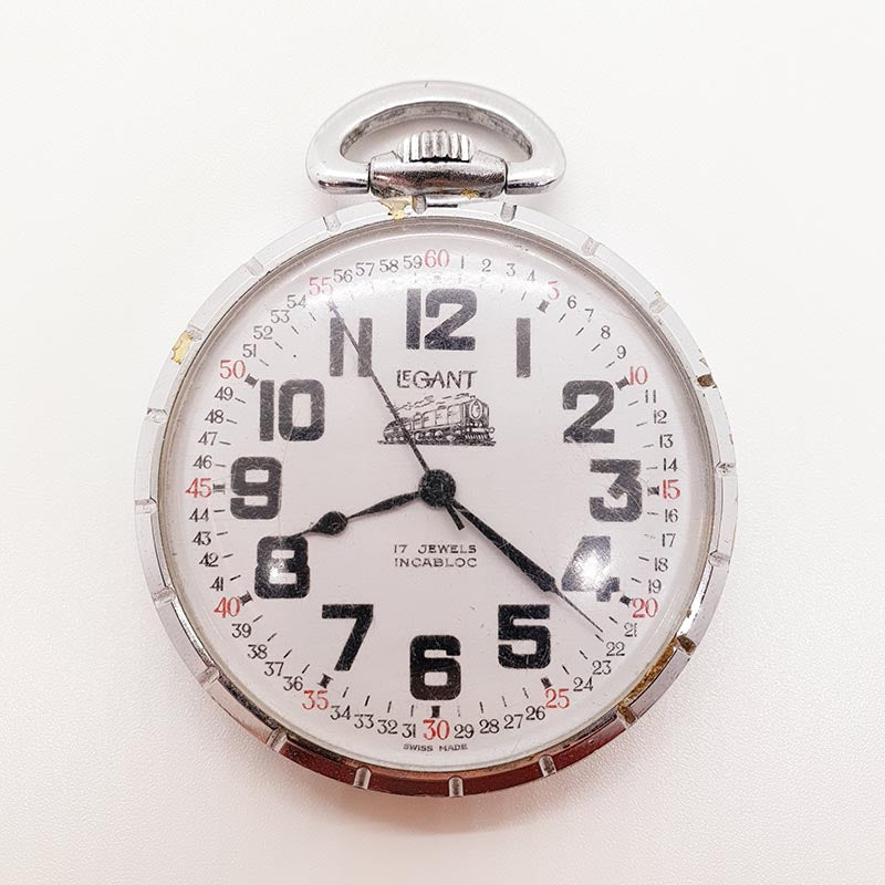 Le Gant Swiss Made Evaco S.A. Train Pocket Watch for Parts & Repair ...