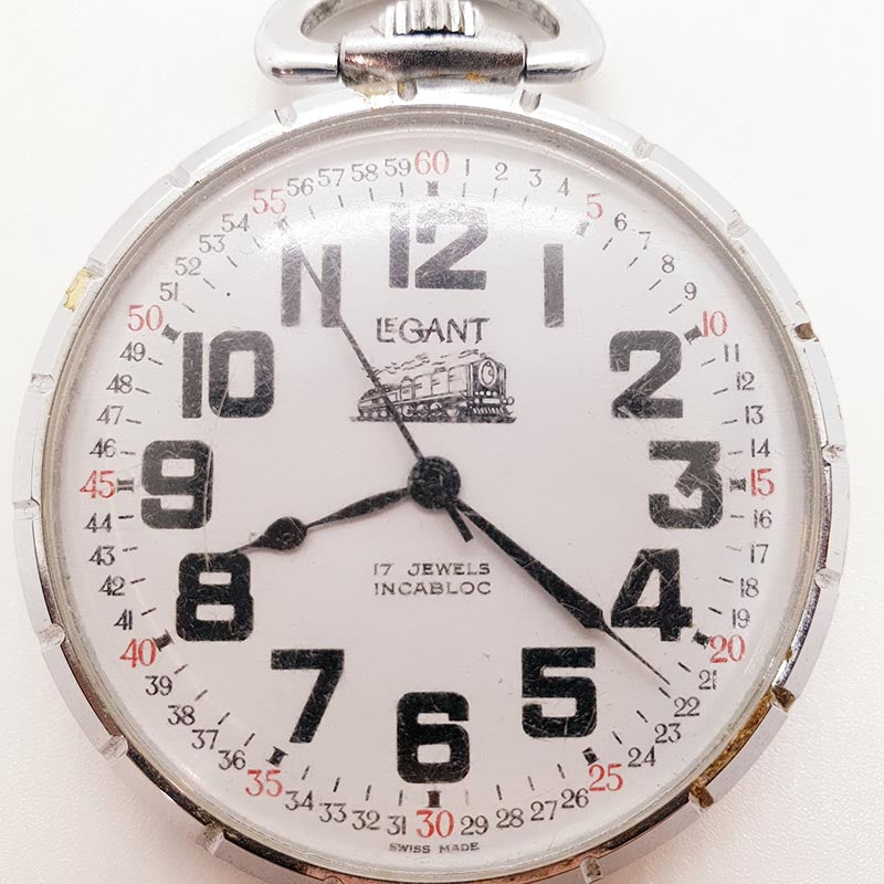 Le Gant Swiss Made Evaco S.A. Train Pocket Watch for Parts & Repair ...