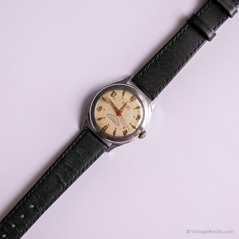 Vintage Eloga Mechanical Watch For Men | 17 Jewels Incabloc Mens Watch ...