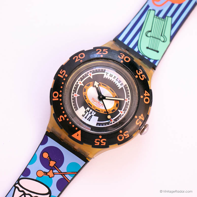 TECH DIVING SDK110 Swatch Scuba Watch | 1990s Vintage Swatch Watch ...