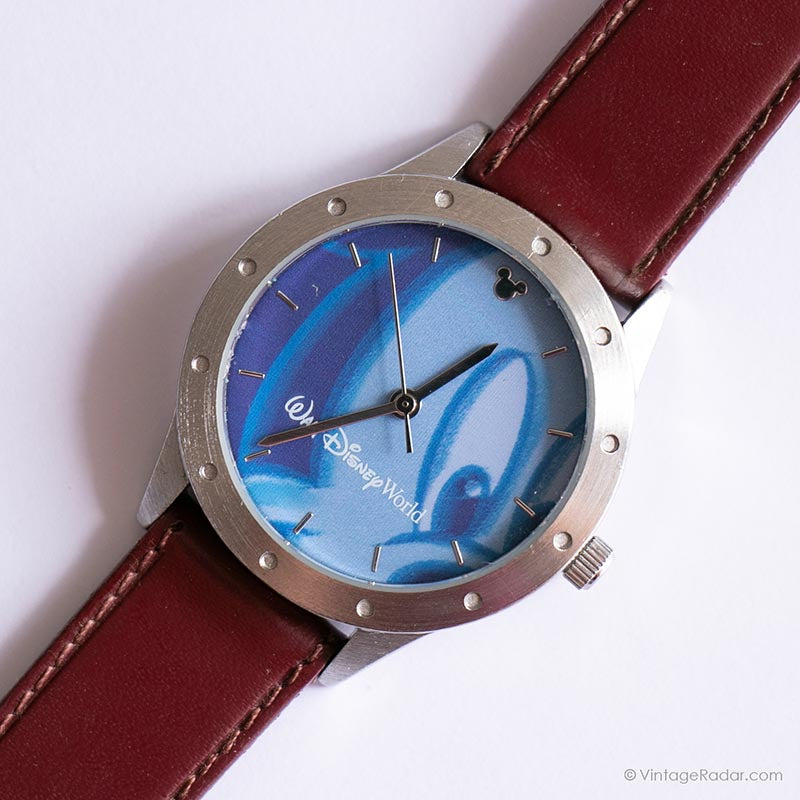 Vintage Walt Disney World Watch with Blue Dial | Mickey Mouse Watch ...