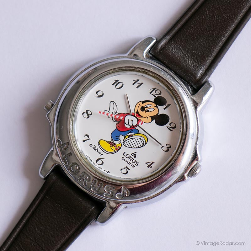 Vintage Lorus Mickey Mouse Musical Watch | Silver-tone Disney Watch ...