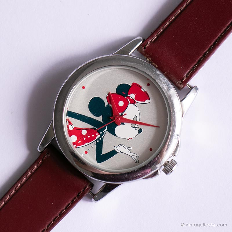 Minnie Mouse Blowing a Kiss Watch Vintage | RARE Disney Parks Watch ...