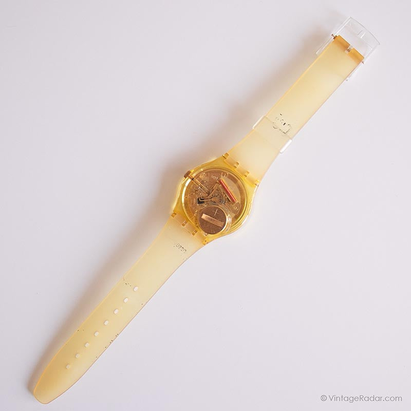1990 Swatch GZ115 GOLDEN JELLY Watch | RARE Swatch with Box and Papers ...
