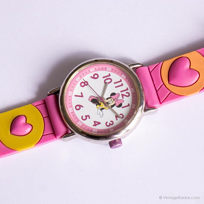 90s Colorful Minnie Mouse Watch for Women | Vintage Disney Watch ...