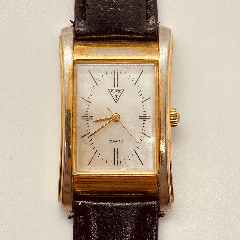 Rectangular Guess Fashion Quartz Watch for Parts & Repair – Vintage Radar