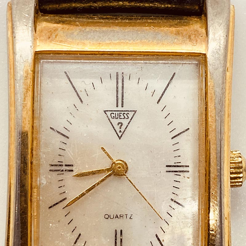 Rectangular Guess Fashion Quartz Watch for Parts & Repair – Vintage Radar