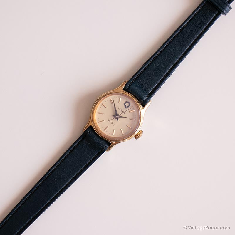 Vintage Tiny Wristwatch by Timex | Round Dial Gold-tone Watch for Her ...