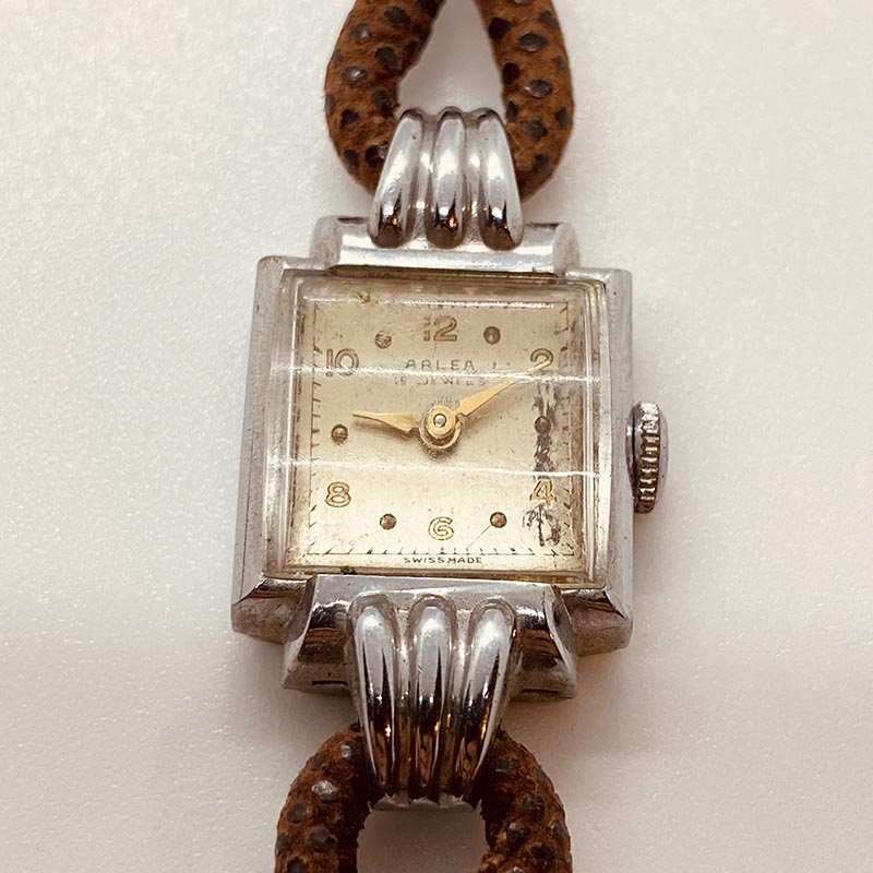 1950s Arlea Art Deco 15 Rubis Watch for Parts & Repair - NOT WORKING ...