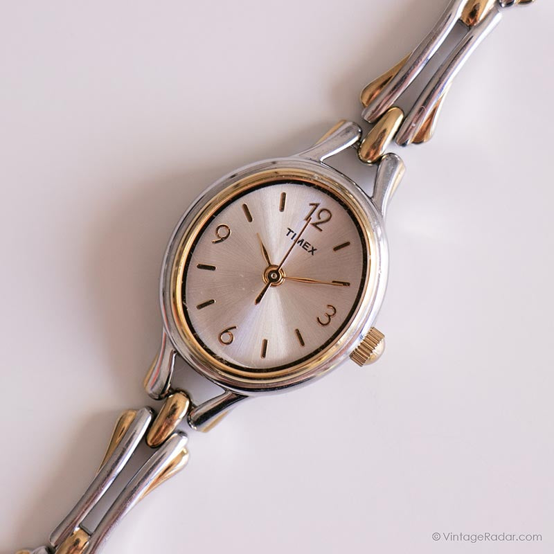 Vintage Timex Bracelet Watch for Ladies | Two-tone Steel Wristwatch ...