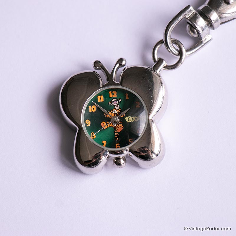 Small Tigger Green Dial Pocket Watch | Vintage Disney Memorabilia ...