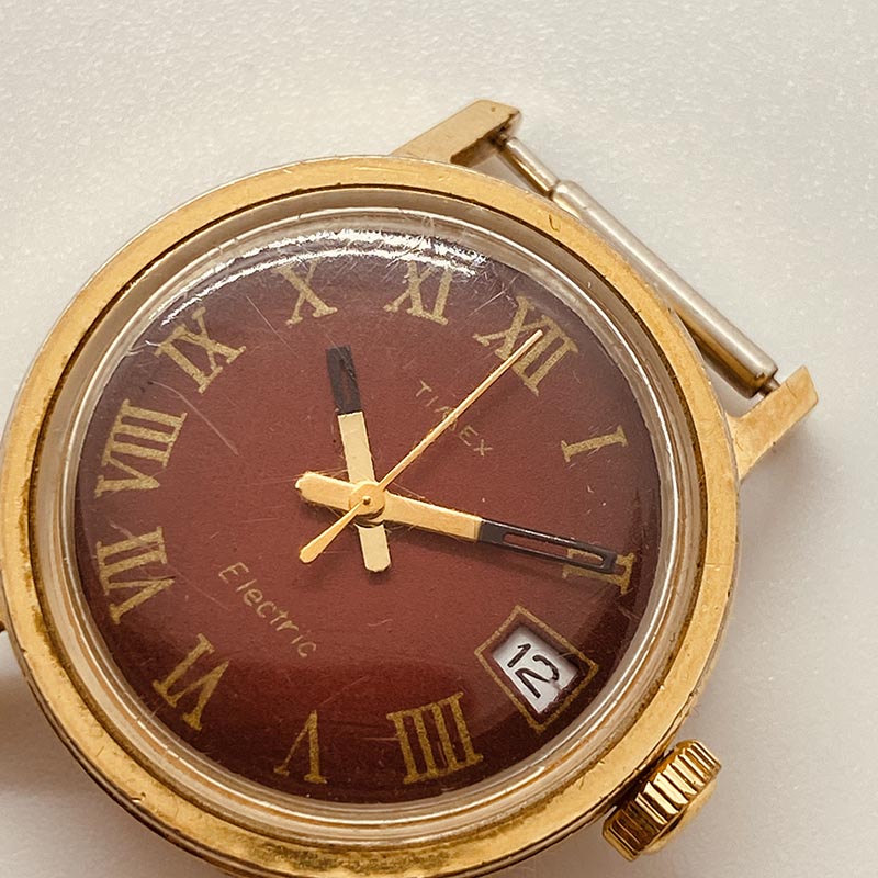Red Dial Timex Electric Rare Quartz Watch for Parts & Repair – Vintage ...