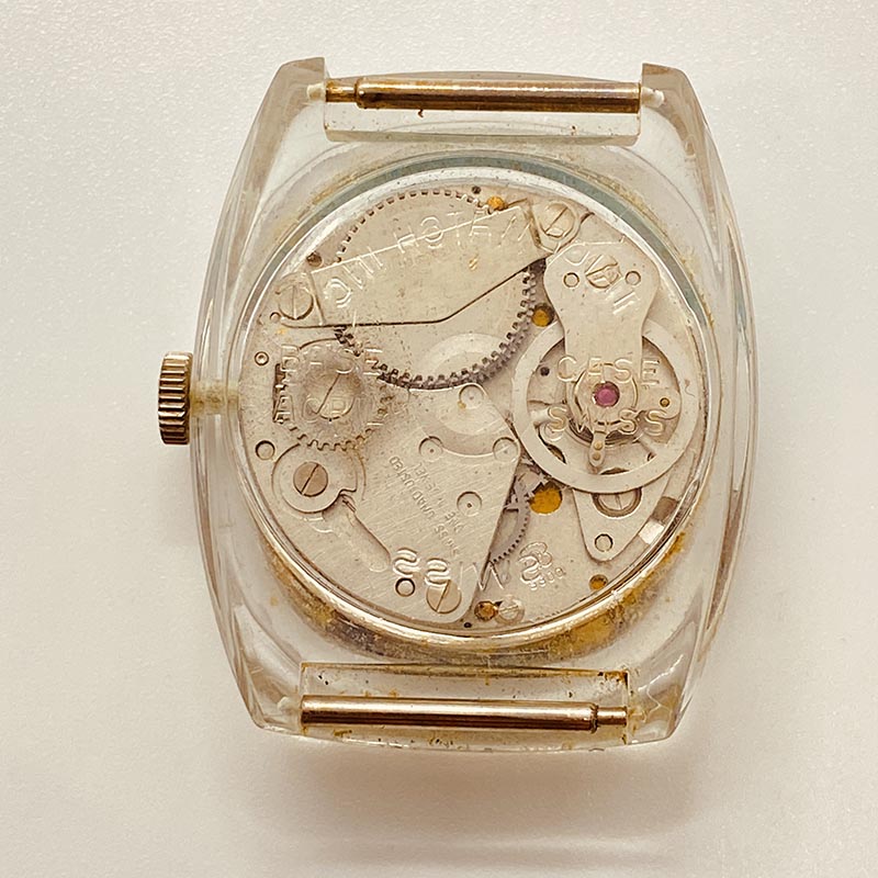 Blue Dial Transparent Lucerne Swiss Made Watch for Parts & Repair ...