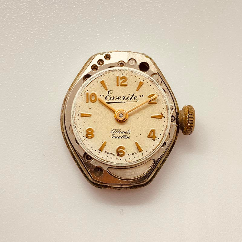 Everite Incabloc 17 Jewels Swiss Made Watch for Parts & Repair ...