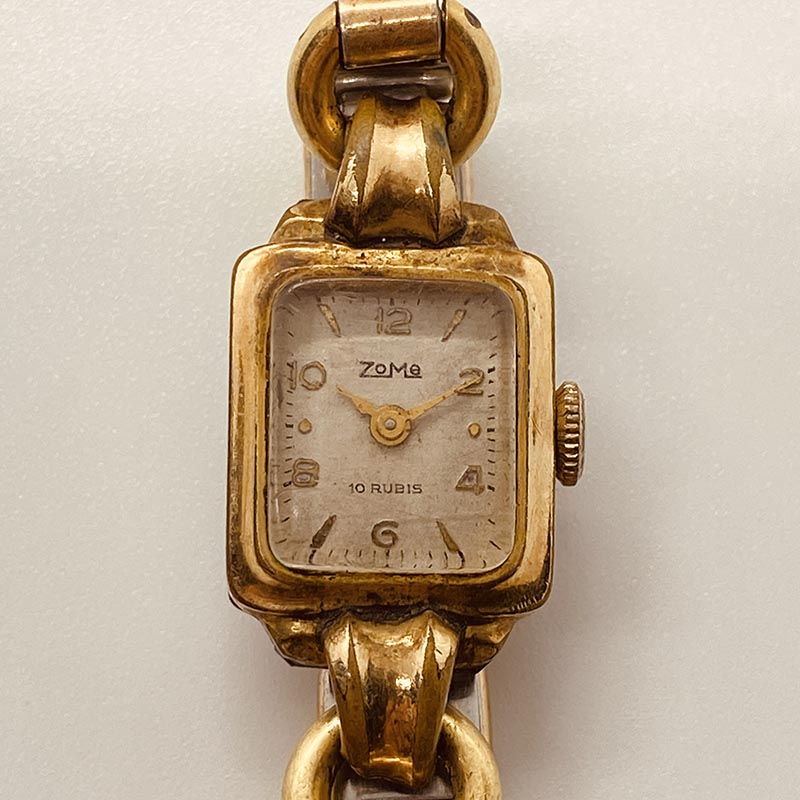 1950s Art Deco Zome 10 Rubis Swiss Cal Watch for Parts & Repair ...
