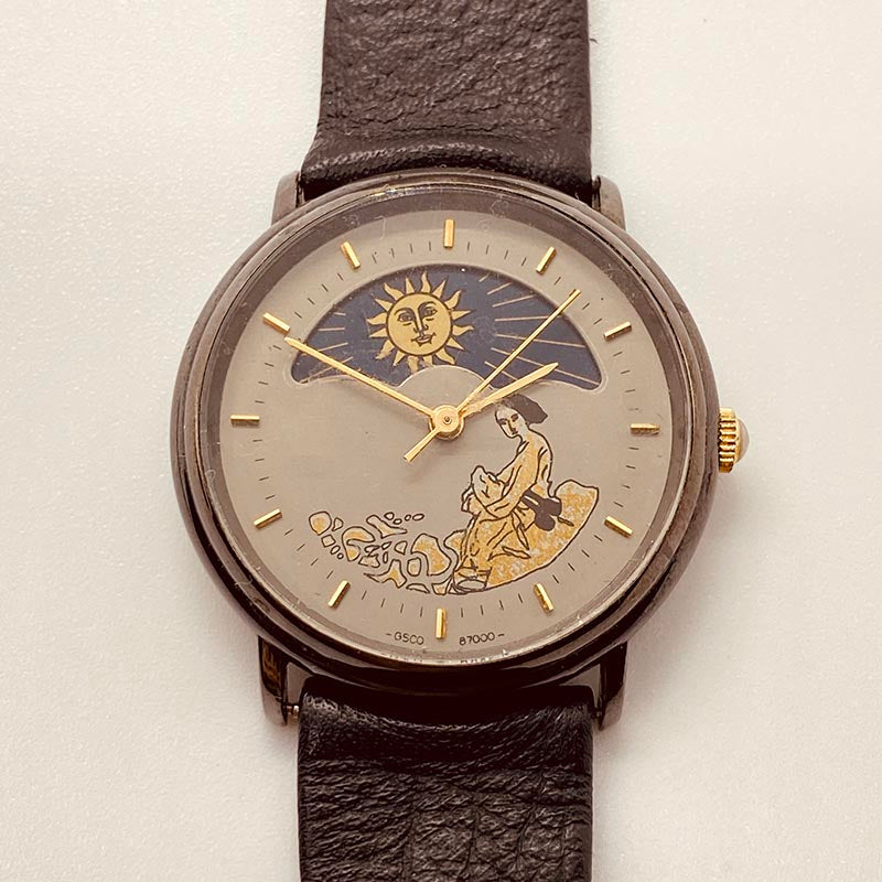 G500 Beautiful Moonphase Quartz Watch for Parts & Repair - NOT WORKING ...