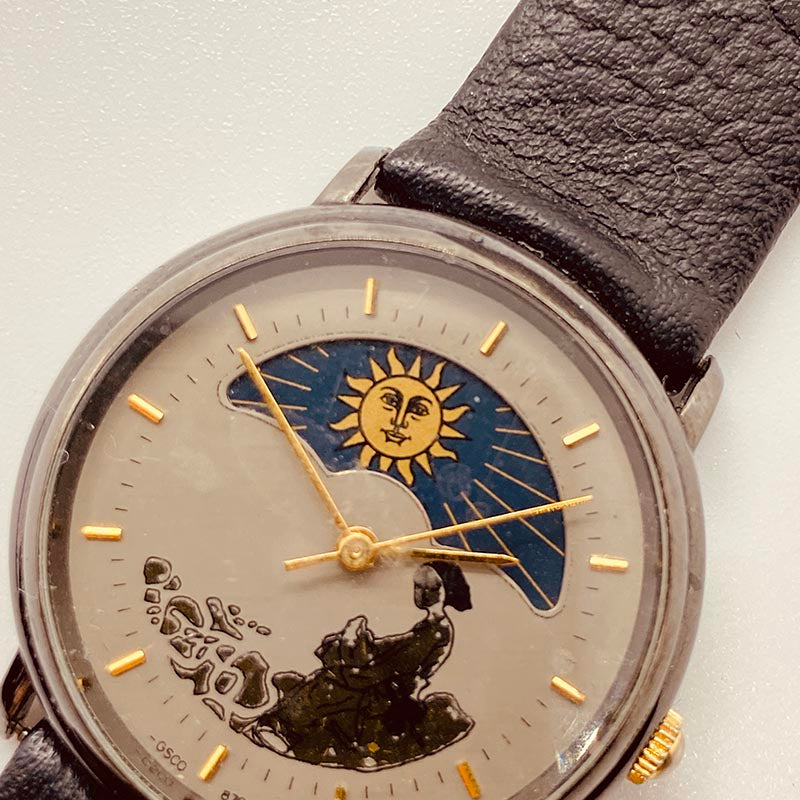 G500 Beautiful Moonphase Quartz Watch for Parts & Repair - NOT WORKING ...