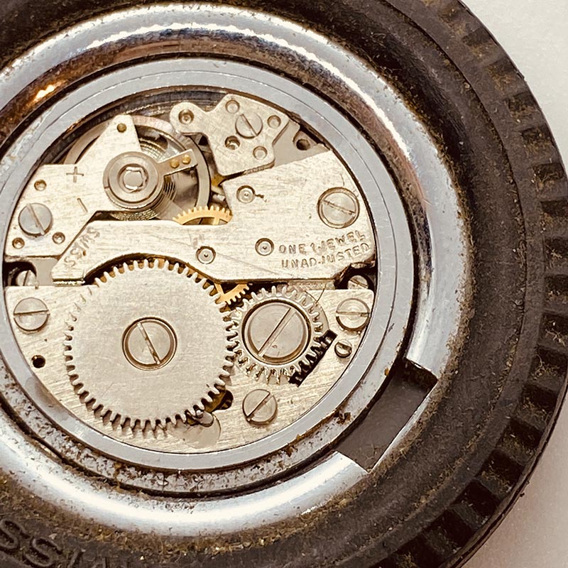 Super Rare Tyre Rubber Wheel Pocket Watch for Parts & Repair – Vintage ...