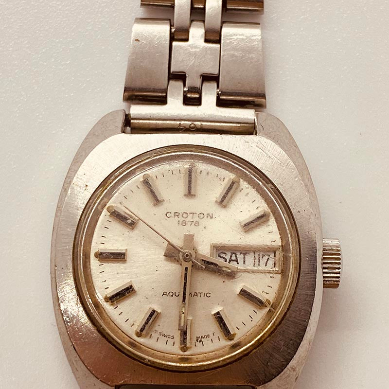 Croton Aquamatic 1878 Swiss Made 17 Jewels Watch for Parts & Repair ...