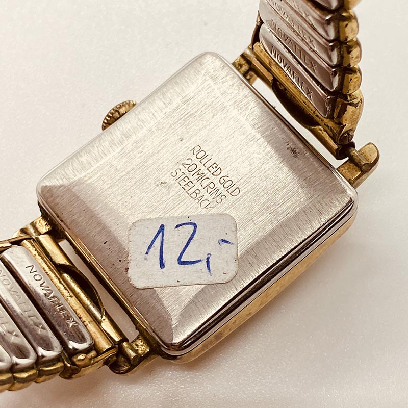 Rectangular Osco Parat German Gold-Plated Watch for Parts & Repair ...