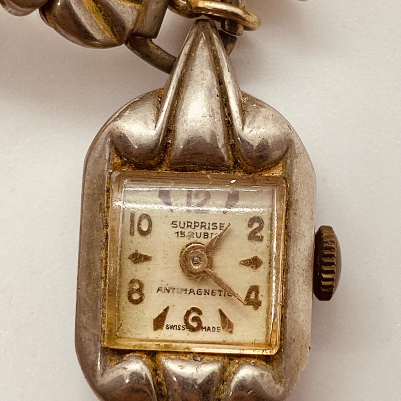 1940s Surprise 15 Rubis Swiss Cal 2051 Watch for Parts & Repair ...
