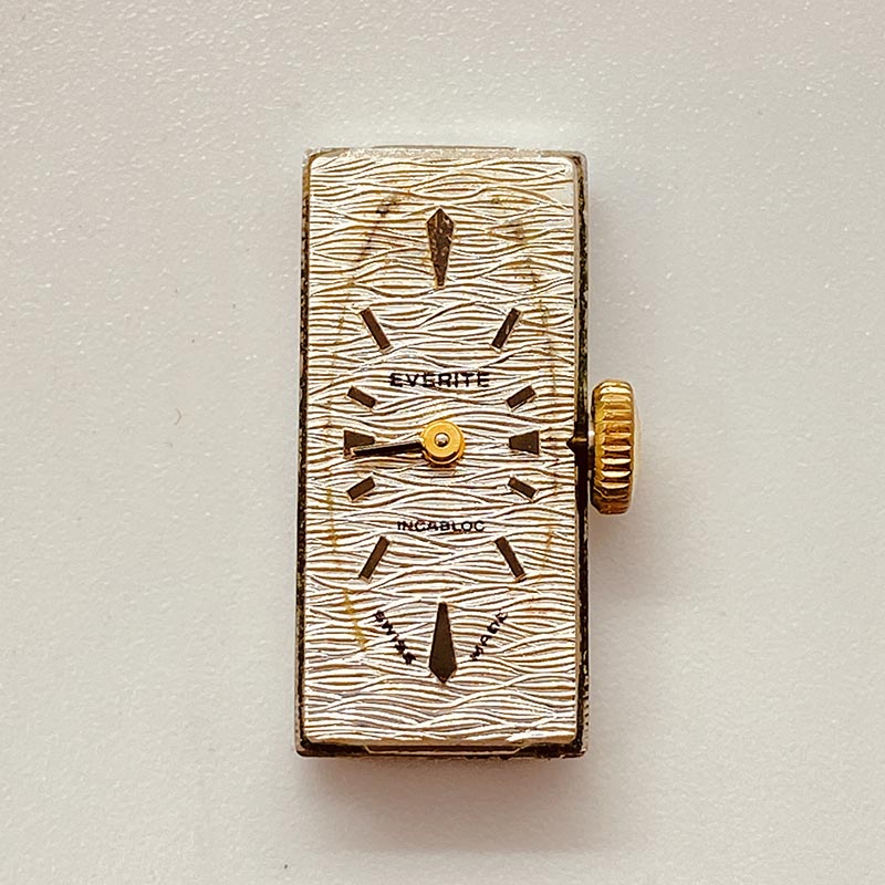 1950s Everite Swiss Made 17 Jewels Art Deco Watch for Parts & Repair ...
