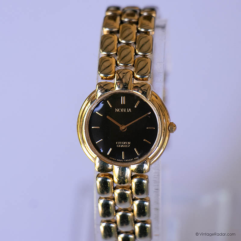 Black Gold Noblia by Citizen Quartz | Citizen 4420 E40387 Dress Watch ...