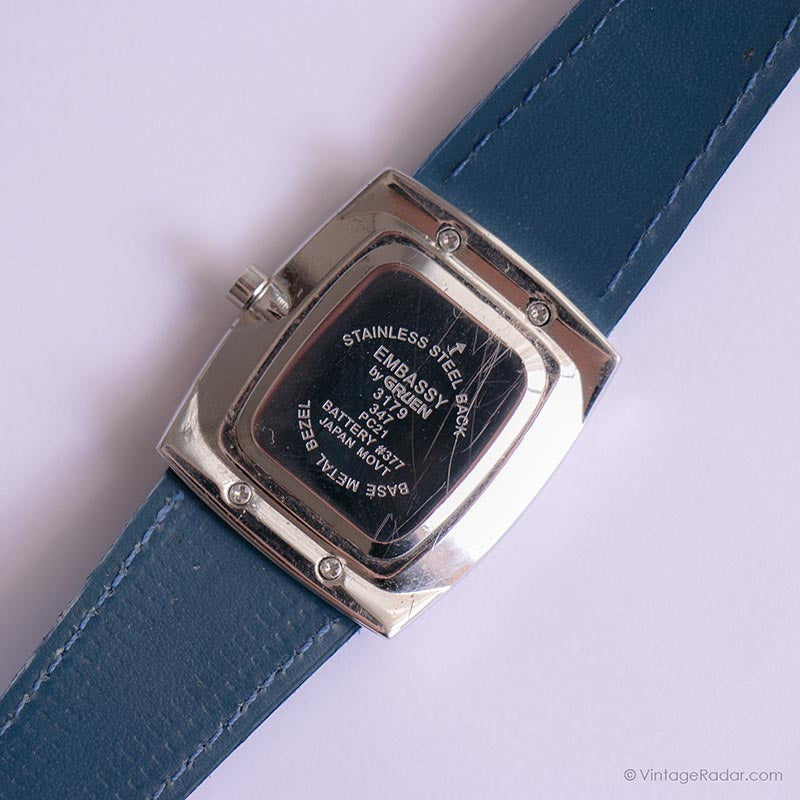 Vintage Embassy by Gruen Dress Watch | Elegant Rectangular Dial Watch ...