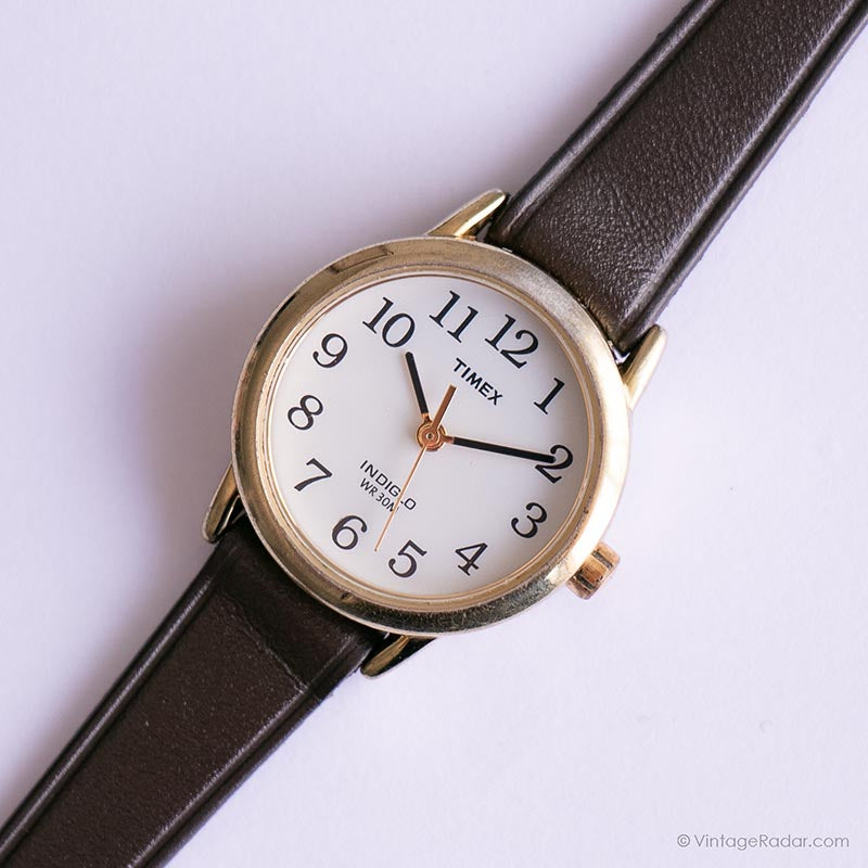 Vintage Timex Indiglo CR 1216 CELL WR30M Watch | Gold-tone Wristwatch ...