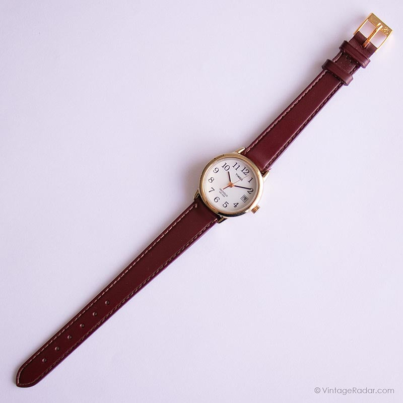 Vintage Timex Indiglo Date Watch | Timex T2H341 Gold-tone Watch ...