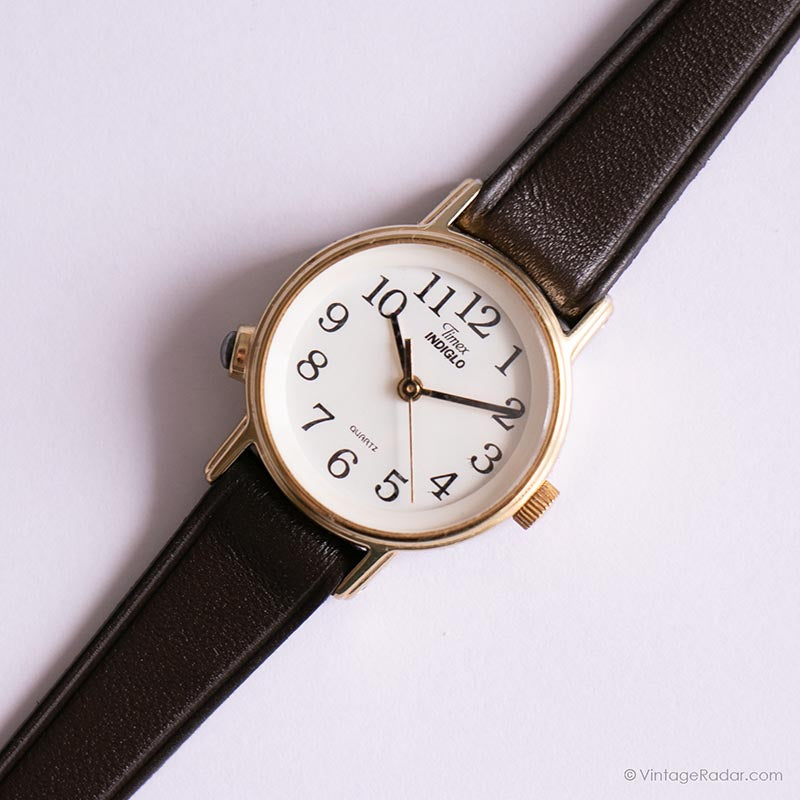 Vintage Light Up Dial Watch by Timex | Gold-tone Quartz Watch for Her ...